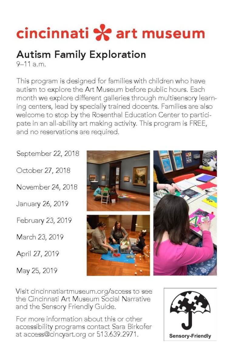 Cincinnati Art Museum – Autism Family Exploration – Elite Kids Therapy ...